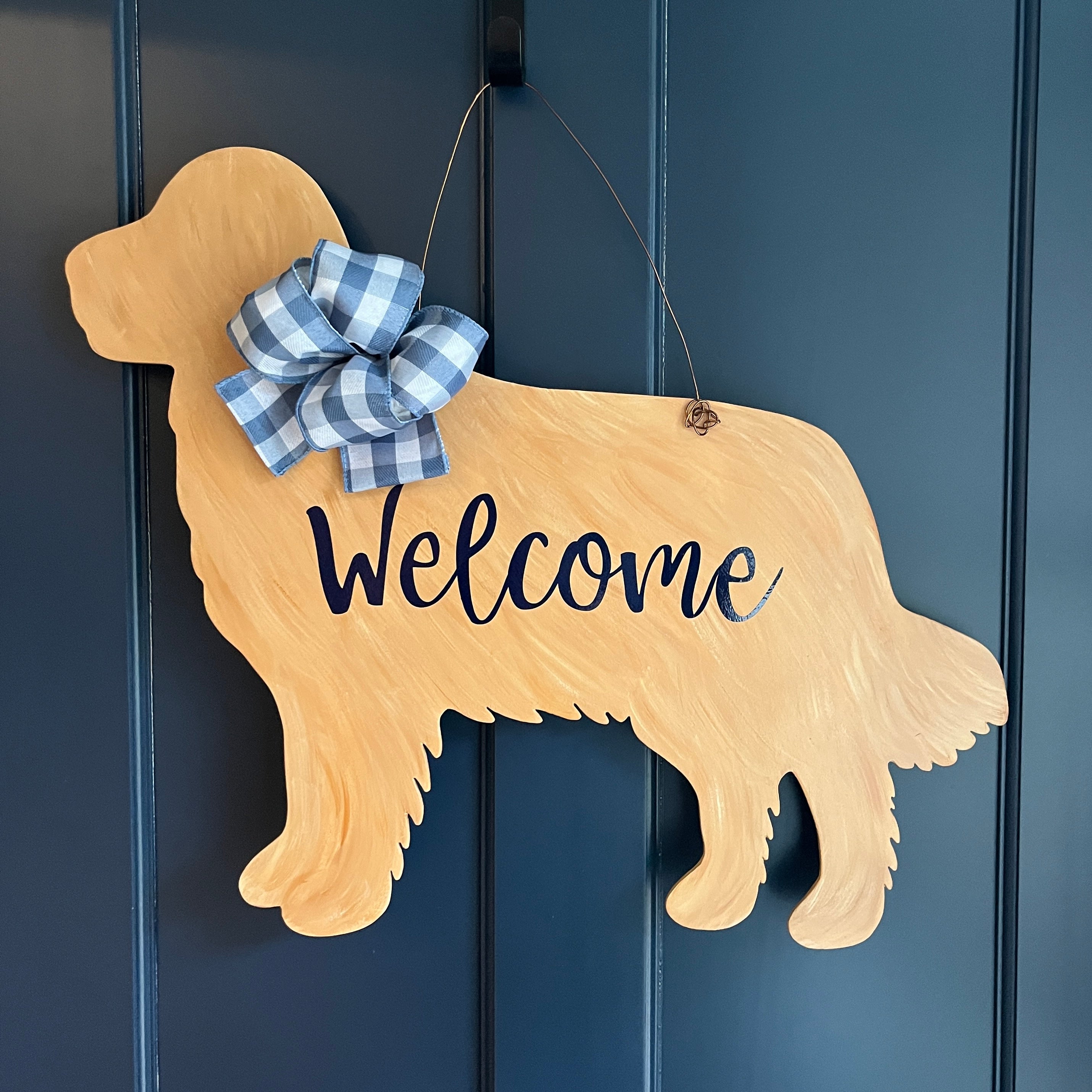 Dog Door Hangers Golden Retrievers and Labradors and Doodles too ...